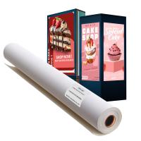 China Solvent Coated Backlit Frame System Textile 180gsm Eco Solvent UV Ink Fabric Roll for sale