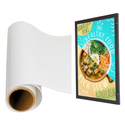 China Inkjet Printing Matte Backlit Film PET Roll for Advertising for sale