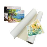 China 380gsm Extra Wide Poly Cotton Canvas Roll for Latex UV Printing Inkjet Fine Art Reproduction for sale