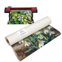 China New Arrival Pigment Dye Ink 360gsm Matte Inkjet Polycotton Canvas Roll for sale