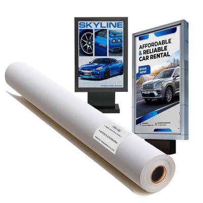 China Underground Subway LED Light Box Backlit Textile 170gsm Fabric Roll for sale