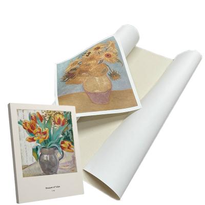 China Eco-Solvent and Latex Printing Inkjet Polycotton Canvas Fine Textured Matte Surface 380gsm for sale