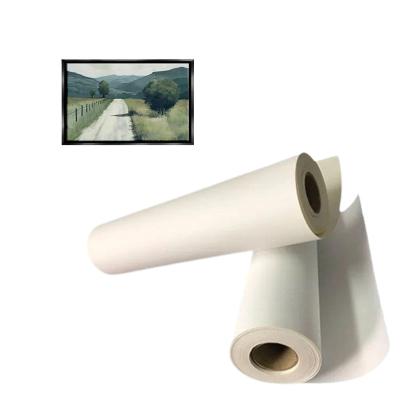 China Eco-Solvent And Latex Printing Inkjet Polycotton Canvas Fine Textured Glossy Surface 380gsm for sale