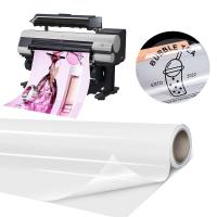 China 60mic Glossy PET High Transparent Non-Waterproof Self-Adhesive Label for sale