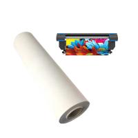 China Matte Adhesive Canvas For Solvent Inks Wall Decoration 350gsm for sale