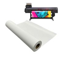 China Matte Finish Adhesive Polyester Fabric Roll for Indoor Wall Graphics & Displays for sale