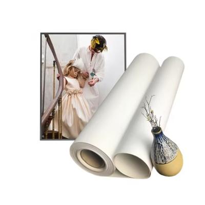 China Eco-solvent Inkjet Printing 280gsm Matte Polyester Canvas Roll for Digital Printing for sale