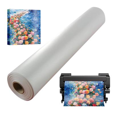 China 360gsm Glossy Water-Based Inkjet Polycotton Canvas for Canon Printers for sale