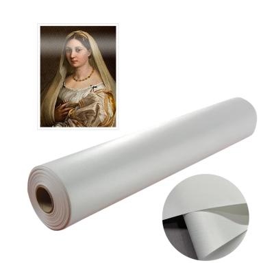China High Gloss 320gsm Polyester Canvas Rolls for Fine Art Printing in Galleries and Museums for sale