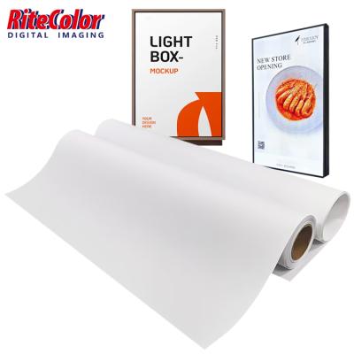China 150micron Waterproof High Resolution Backlit PET Film for Inkjet Media and Advertising for sale