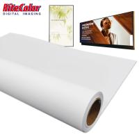 China 230 Micron Anti-skid PET Film Roll for Eco-solvent Latex Printing Backlit Inkjet Media for sale