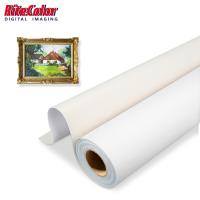 China 380gsm Matte PolyCotton Canvas Roll with Waterproof Matte Surface for Inkjet Printing for sale