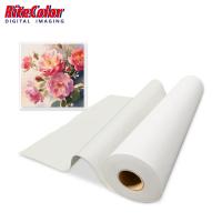 China 380gsm Matte PolyCotton Canvas Roll for UV Printing with Matte Surface and Wide Format Inkjet Compatibility for sale