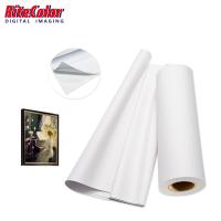 China 350gsm Matte Waterproof Self-Adhesive Canvas for High-Resolution Wall Art and Interior Decoration for sale