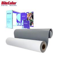 China 300gsm Matte Coated Waterproof Blockout Fabric for Premium Inkjet Printing and Professional Display Applications for sale