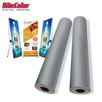 China 300gsm Matte Coated Waterproof Blockout Fabric for Premium Inkjet Printing and Professional Display Applications for sale