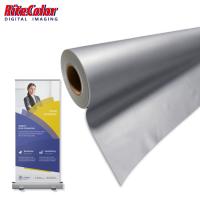 China 300gsm Matte Coated Waterproof Blockout Fabric for High-Resolution Inkjet Printing and Exhibition Backdrops for sale