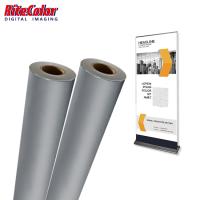 China 300gsm Matte Coated Waterproof Blockout Fabric for High-Resolution Inkjet Printing and Exhibition Backdrops for sale