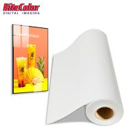China 180gsm Water Resistant Matte Backlit Textile for High-Quality LED Light Box Printing for sale