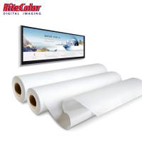China 170gsm Water Resistant Matte Surface Sublimation Backlit Textile for LED Light Box and Sublimation Printing for sale