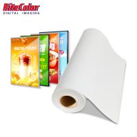 China 170gsm Water Resistant Matte Surface Sublimation Backlit Textile for LED Light Box and Sublimation Printing for sale