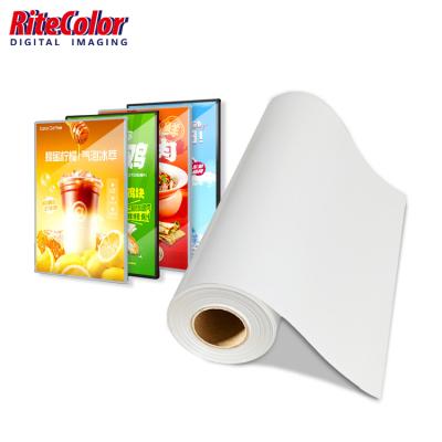 China 170gsm Water Resistant Matte Surface Sublimation Backlit Textile for LED Light Box and Sublimation Printing for sale