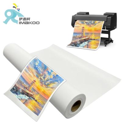 China 44inch Professional Fine Art 100% Polyester Canvas Rolls Wide Format Blank Matte 280gsm for Inkjet Giclee Printing for sale