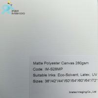 China 280gsm Waterproof Matte Finish Polyester Canvas Rolls for Inkjet Printable Art and Photography for sale