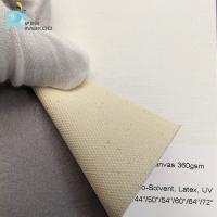 China Fine Art Inkjet Cotton Canvas 360gsm Printable Matte Natural Yellow Back for HP Latex Printer for sale