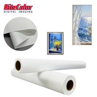 China 280gsm Matte Finish Polyester Canvas Roll for Inkjet Printing with Pigment Dye Inks for sale