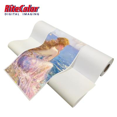 China 44'' 50'' Fast Drying 380gsm Matte Polycotton Canvas for Eco-solvent Latex UV Inks Ideal for Art Reproduction for sale