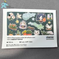 China 100micron Matte White PP Sticker Paper Waterproof Self Adhesive Label Paper for Inkjet Printing for sale