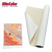 China 100% Pure Cotton Matte Canvas Natural Fiber Fabric Roll with Archival Grade Surface for Premium Artwork for sale