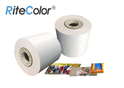 China Glossy Inkjet Dry Minilab Photo Paper Roll 240gsm 6 Inches Luster For Fuji DX100 for sale