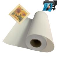 China Waterproof Inkjet Digital Printing Cotton Canvas Fabric Roll For Aqueous Inks for sale