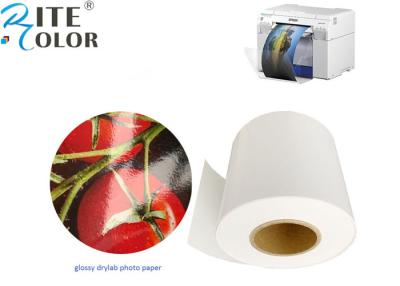 China Silky Dry Minilab Photo Paper Roll Microporous Luster Surface For Inkjet Printing for sale
