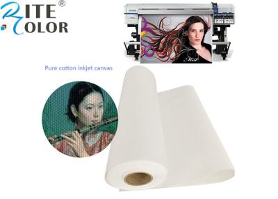 China Waterproof 100% Pure Cotton Art Canvas Inkjet Paper For Printing Media for sale