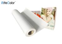 China Water Resistant Glossy Polyester Canvas Rolls For Art Printing 2 Inch / 3 Inch Roll Core for sale