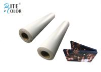 China Waterproof White Inkjet Cotton Canvas Roll Matte 410gsm For Pigment / Dye Ink for sale