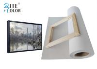China Exhibition 280Gsm Polyester Printing Canvas Rolls Matte Inkjet Fabric Paper for sale