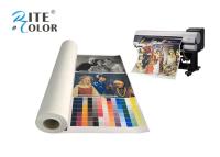 China Art Inkjet Printable Polyester Fabric Roll Large Format 44 Inch Matte Finish for sale