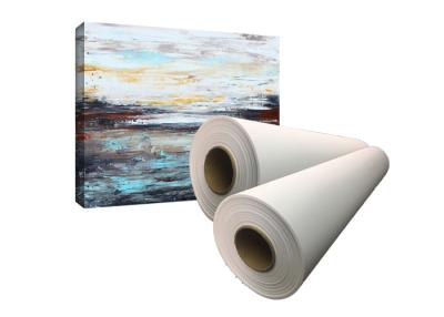 China Digital Inkjet Matte Cotton Art Canvas Roll Water Based For Aqueous Ink for sale