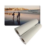 China Matte Pure Cotton Blank Inkjet Canvas Roll Waterproof Wide Format Printing for sale