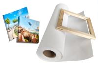China Pigment And Dye Inkjet Cotton Canvas 410gsm Matte Large Format Printing for sale