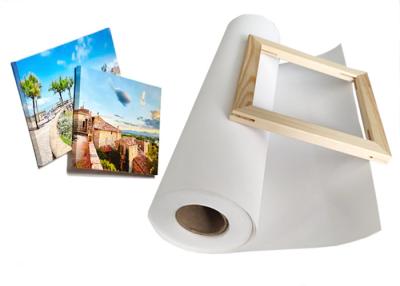 China Pigment And Dye Inkjet Cotton Canvas 410gsm Matte Large Format Printing for sale