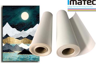 China Matte Stretched Inkjet Poly Cotton Canvas Prints Roll Water Resistant for sale