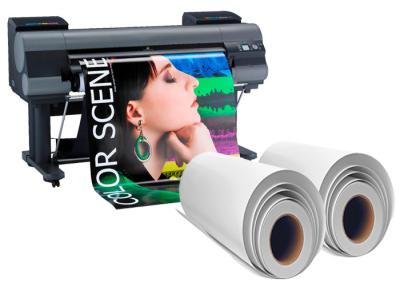 China Micro Porous RC Luster Waterproof Photo Paper For Wide Format Inkjet Printing for sale