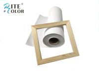 China Pigment Matte Polyester Cotton Canvas Photo Paper Waterproof For Inkjet Printers for sale