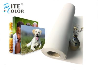 China Outdoor Poster Printing Matte Polyester Inkjet Canvas Blank White 280gsm for sale