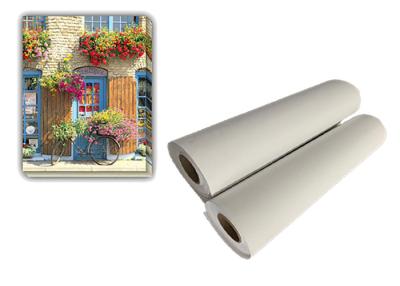 China 360gsm Poly Cotton Canvas Roll For Inkjet Aqueous Pigment Dye Ink Printing for sale